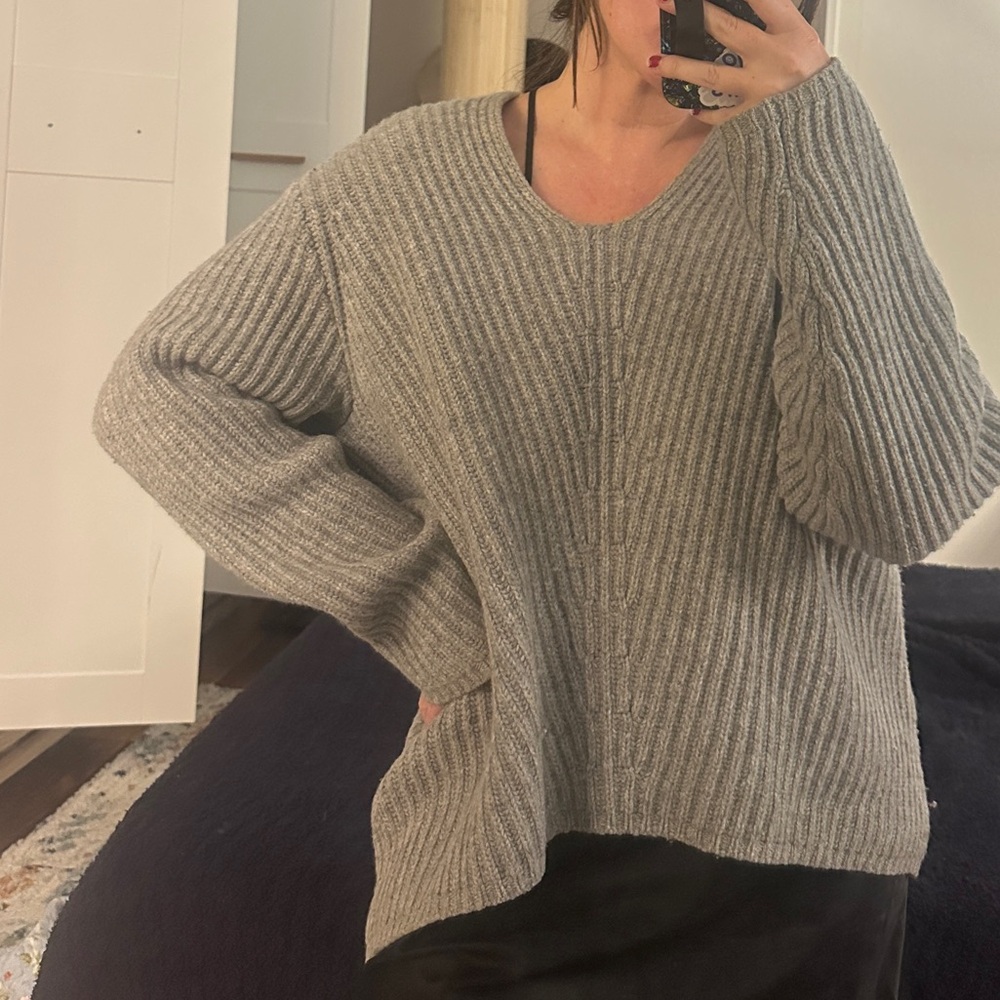 Acne Studios Deborah L-Wool Oversized Sweater - Gem